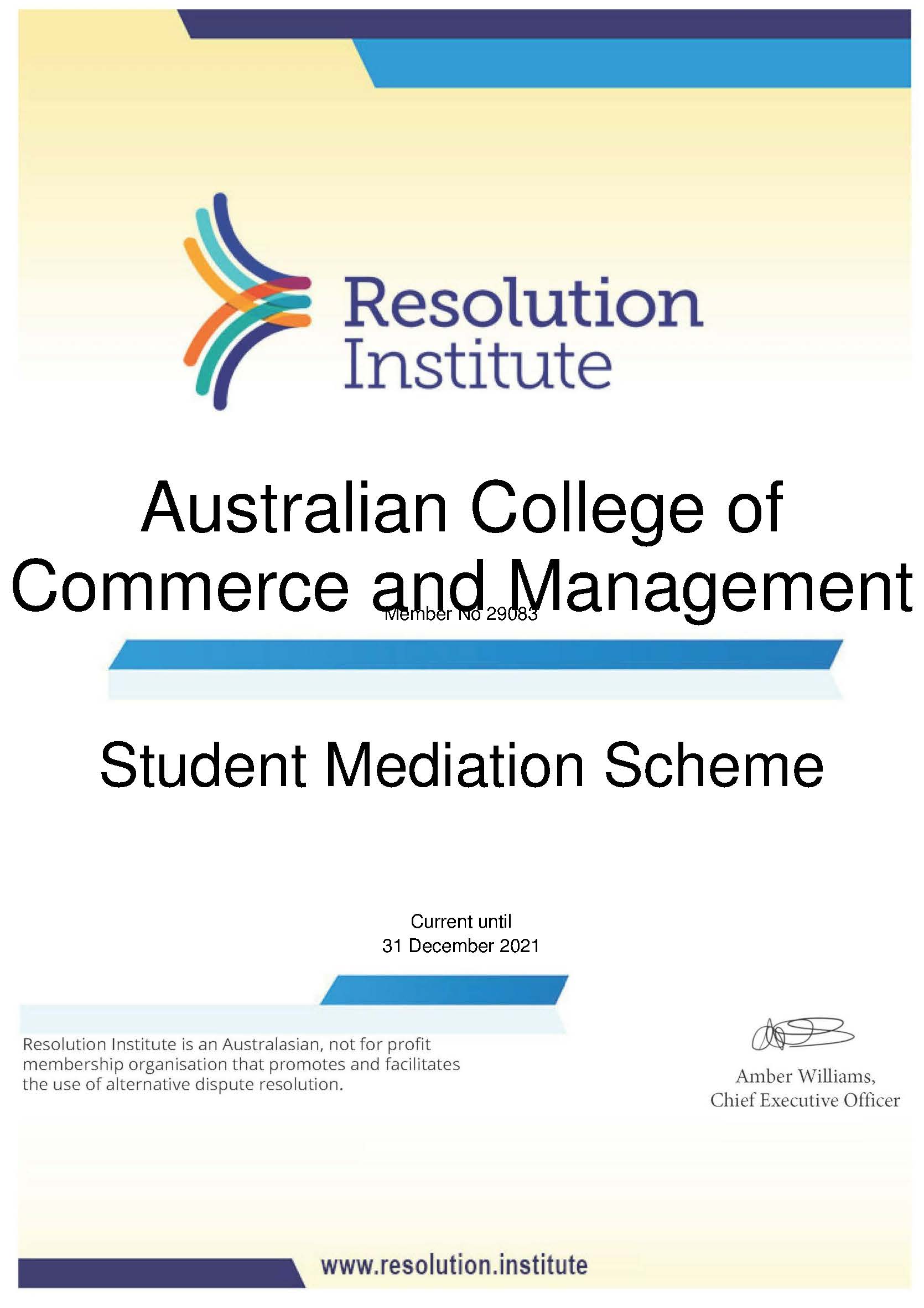 Complaints and Consumer Protection Policy » ACCM